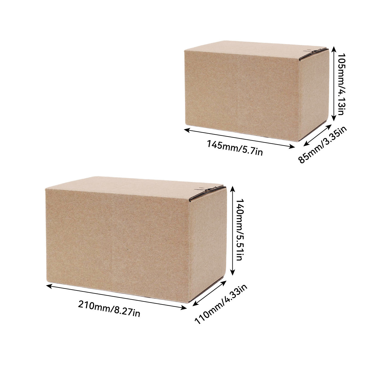 Corrugated Cardboard Boxes 20 Pcs 2 Sizes Ecommerce Packing | Aimall