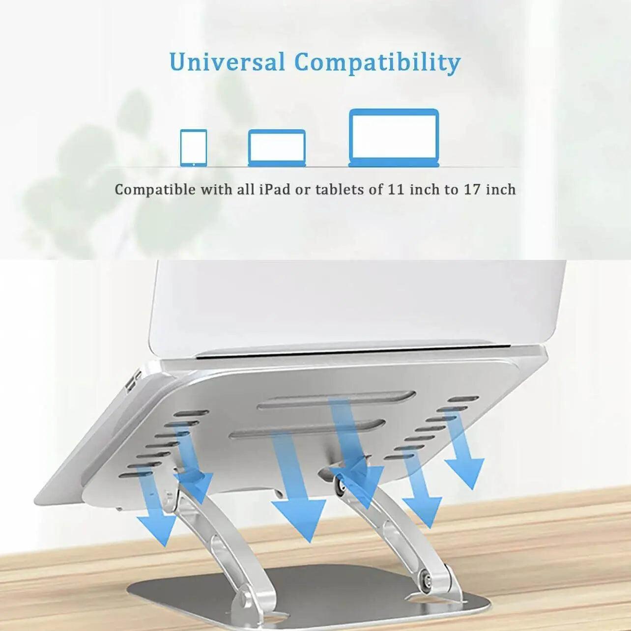 Adjustable Folding Aluminum Stand Ergonomic Design Portable Laptop ...
