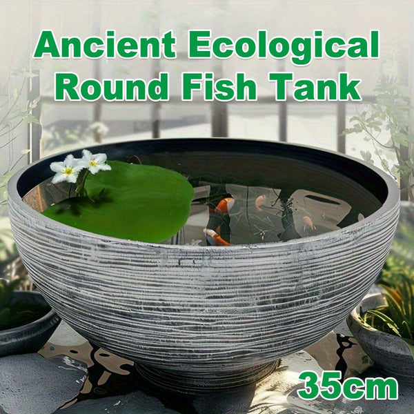 Ancient Fish Tank Lotus Flower Pot Water Lily Bowl Garden Decorative P ...