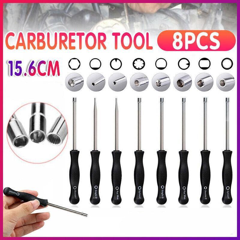 8X Splined Handle Carburetor Adjustment Tool Kit Adjusting Carb ...