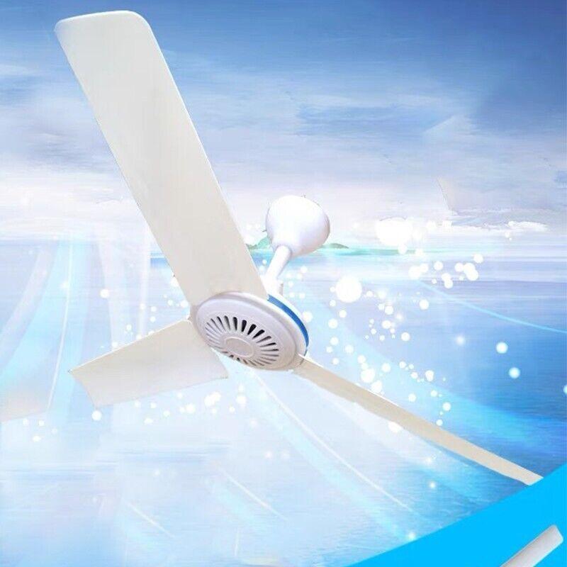 Portable 12V Ceiling Fan 3 Blade 0.7AMP HQ Caravan Camping For Solar ...