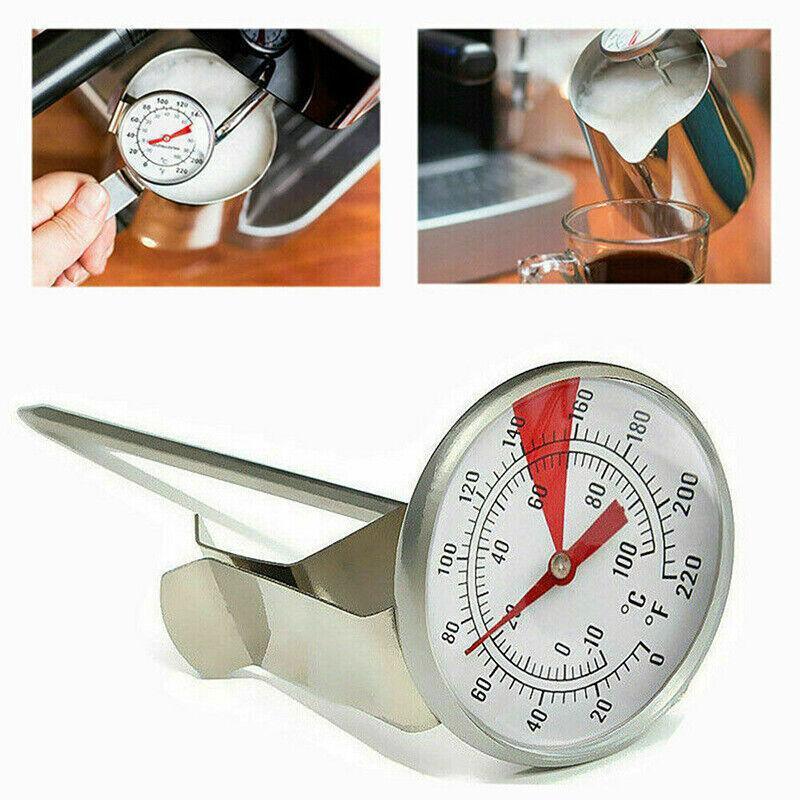 Milk Coffee Probe Thermometer Maker Temperature Jug Pan Clip Stainless ...